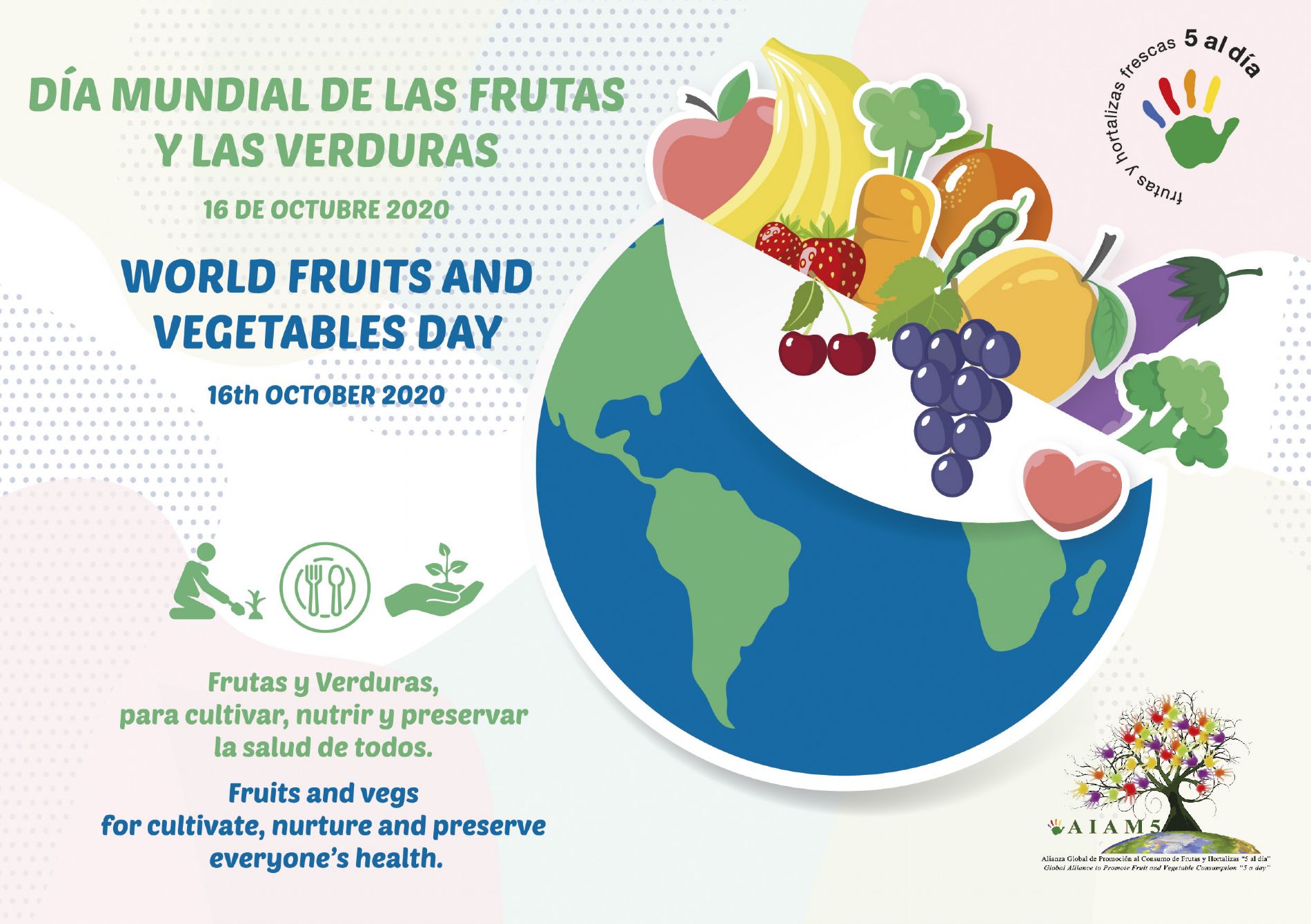 `5 al día` celebra el Día Mundial de las Frutas y Verduras impulsando su consumo