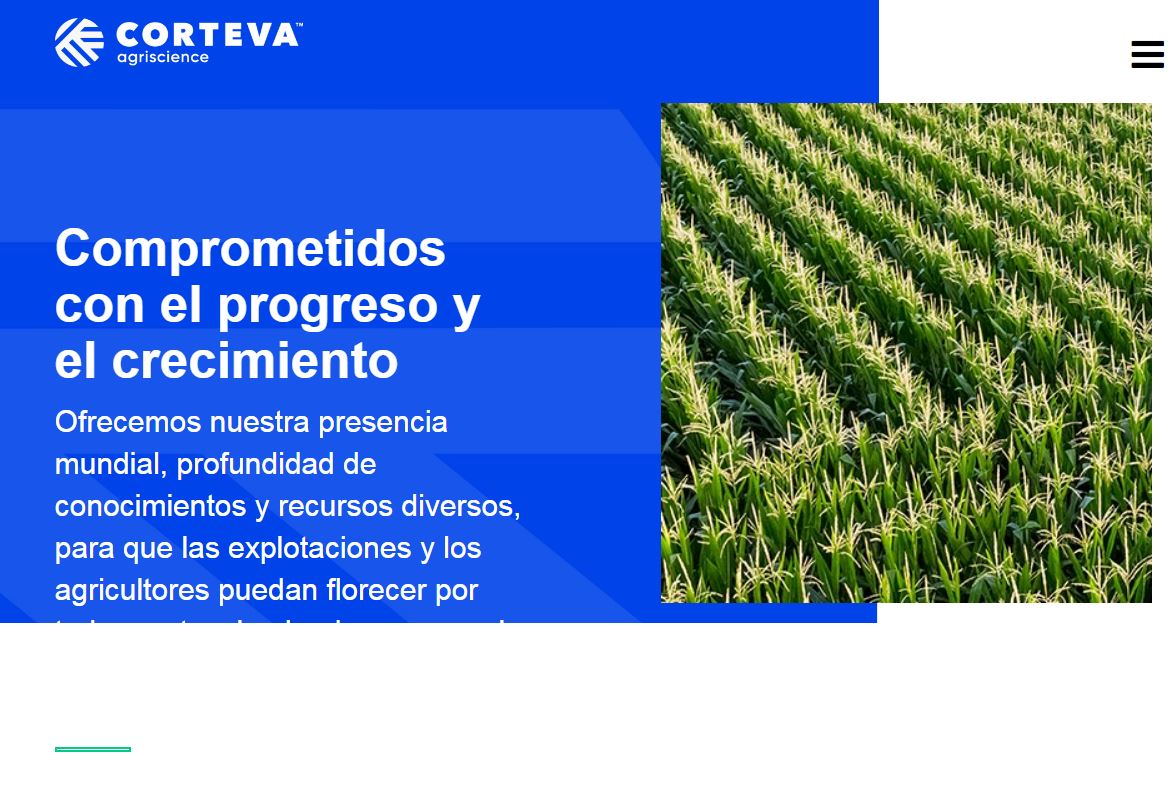 Corteva Agriscience lanza su nueva web en español