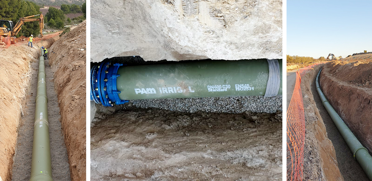 Tuberías de Saint-Gobain PAM en la renovación de la red de riego de ...